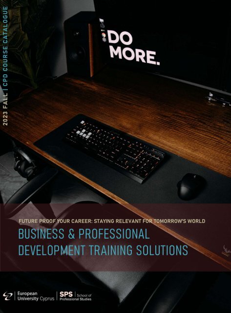 CPD Catalog | Professional Development 2023 FALL | Career-focused ...