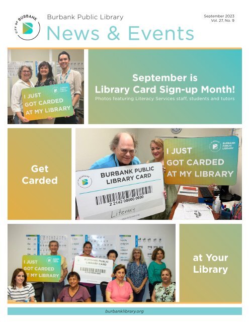 September 2023 Library News and Events
