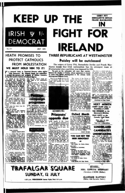 Irish Democrat July 1970