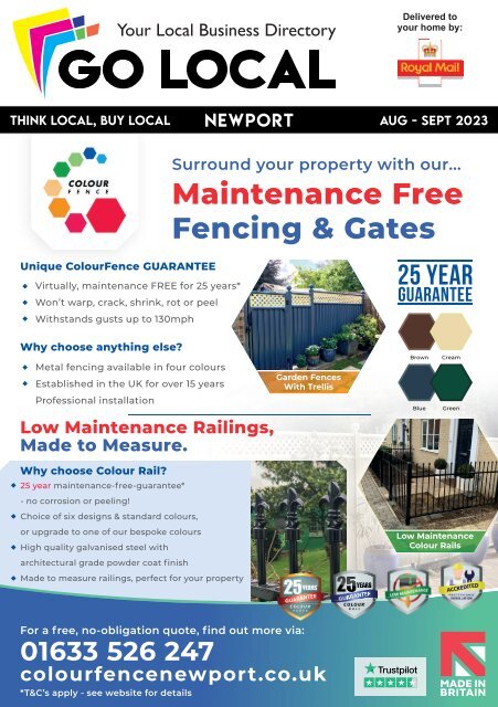 Go Local Newport Magazine Aug - Sep 2023