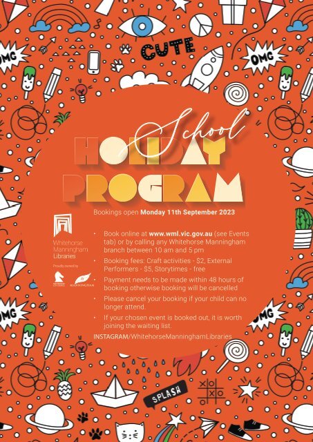 School Holiday Program Spring 2023
