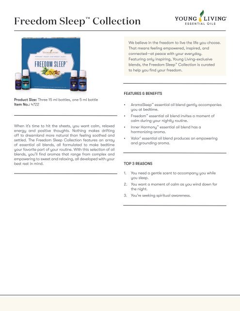 Freedom Sleep Collection