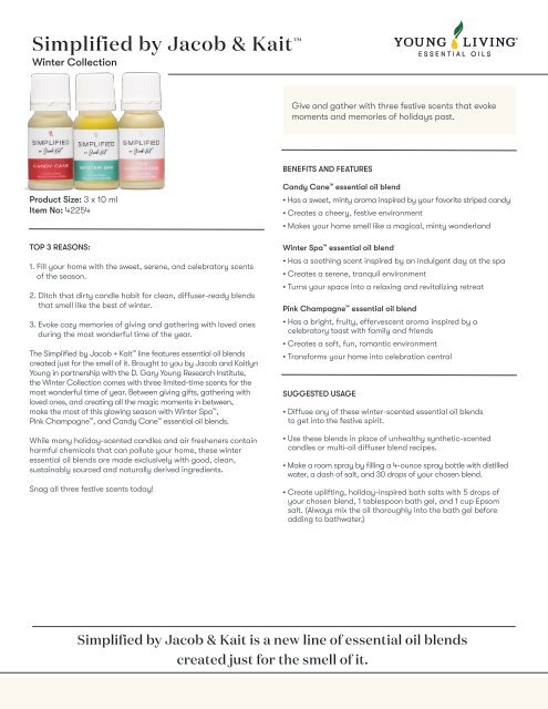 Simplified by Jacob and Kait Winter Collection PIP