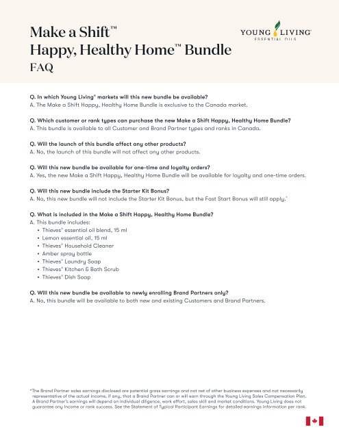 Make a Shift Bundle FAQ