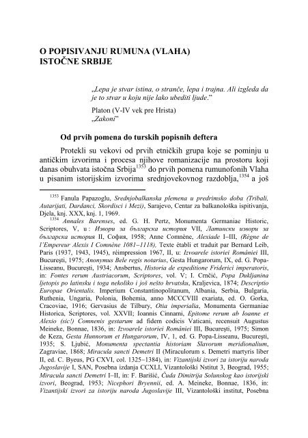 Slavoljub Gacović O POPISIVANJU RUMUNA (VLAHA) ISTOĈNE SRBIJE