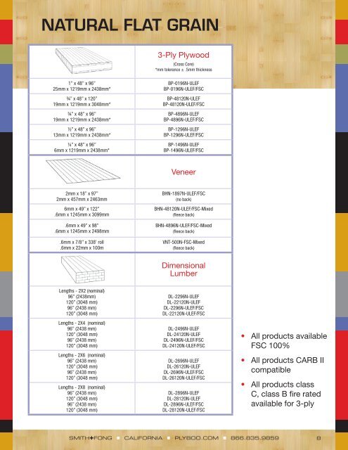 Plyboo_Natural Flat Grain