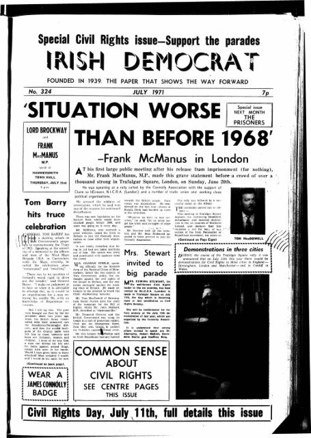 Irish Democrat July 1971