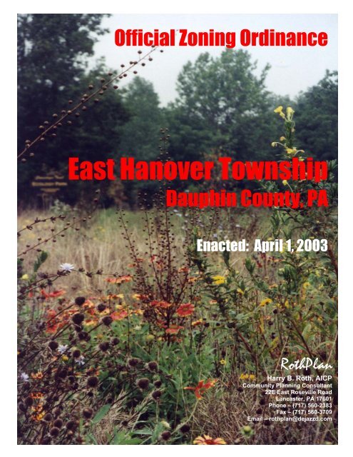 Zoning Ordinances & Map - East Hanover Township