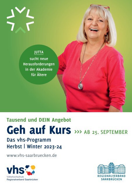 vhs Regionalverband Saarbrücken - Programm Herbst | Winter 2023-24