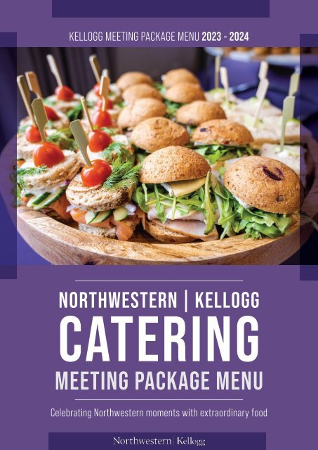 KELLOGG Meeting Package Menu