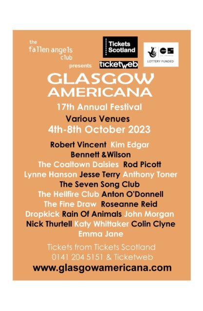 Glasgow Americana 2023 brochure
