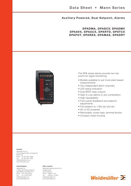 DPA Dual Point Alarm Module