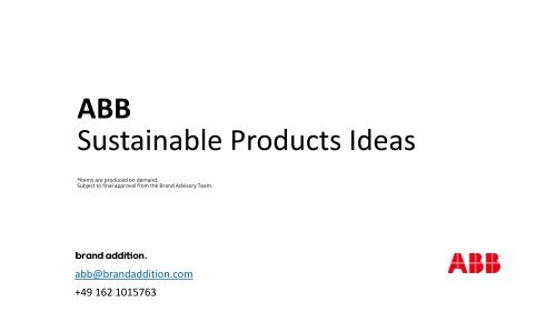 ABB - Sustainable Items