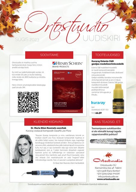 Ortostuudio 2023 IV kvartali uudiskiri
