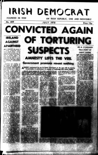 Irish Democrat July 1978
