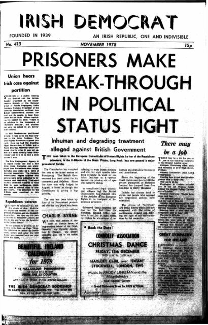 Irish Democrat November 1978