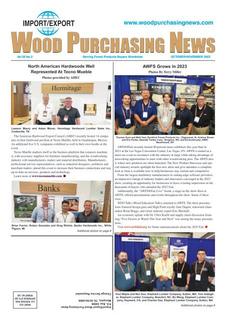 Import/Export Wood Purchasing News - October/November 2023