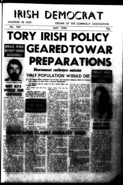 Irish Democrat May 1980