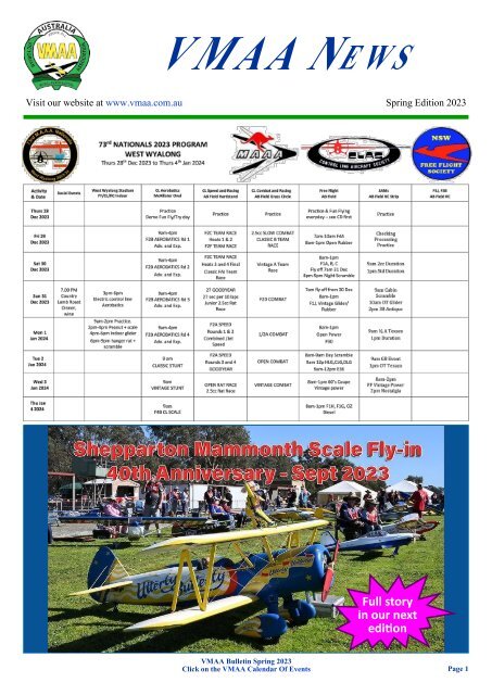 VMAA Bulletin Spring Edition 2023