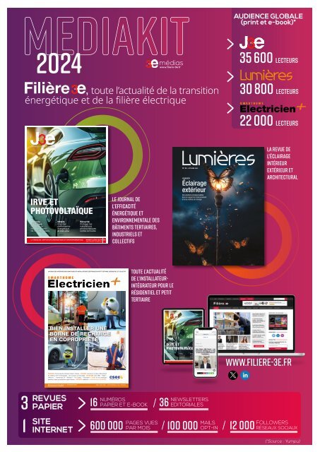 Tous les sujets et prestations 2024 des magazines J3e, Électricien ...