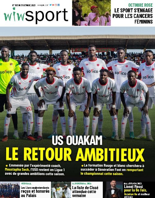 Journal wiwsport n303 - 31 octobre 2023
