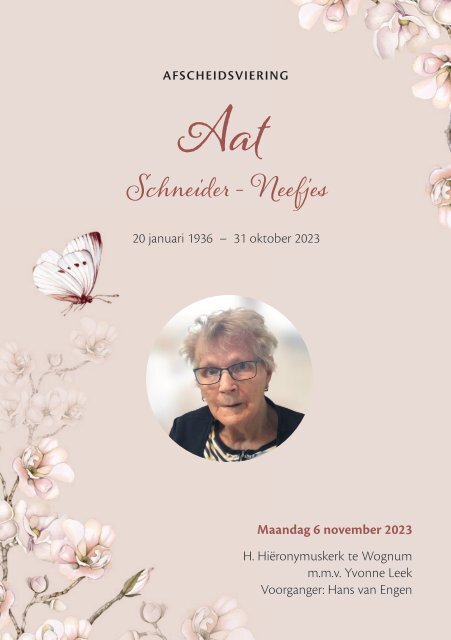 Schneider-Neefjes liturgie