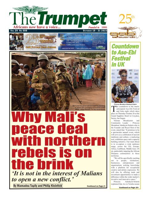 The Trumpet Newspaper Issue 608 (October 18 - 31 2023)