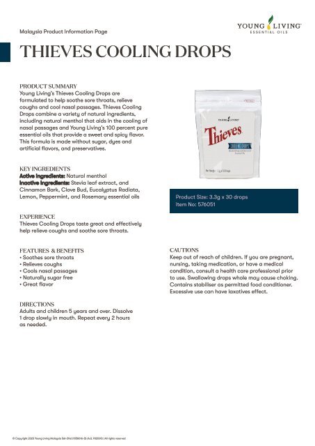 Thieves Cooling Drop PIP