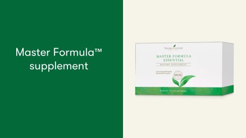 Master Formula™supplement | Digital Library | Young Living