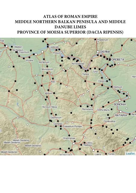 Atlas of Roman Empire Danube Limes