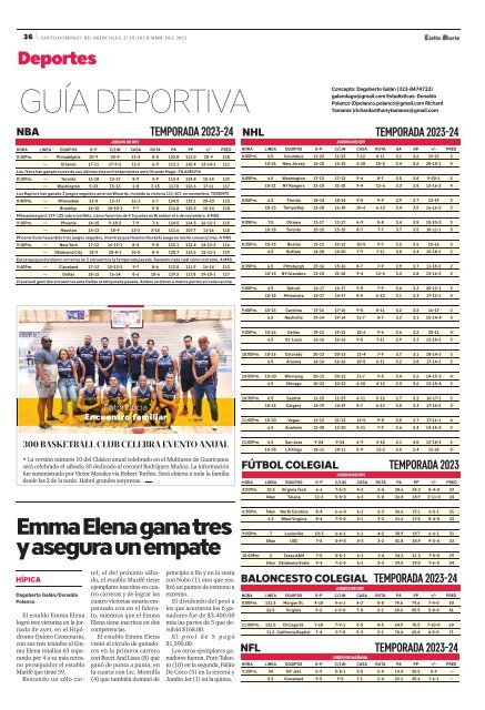 Guía Deportiva 27-12-2023