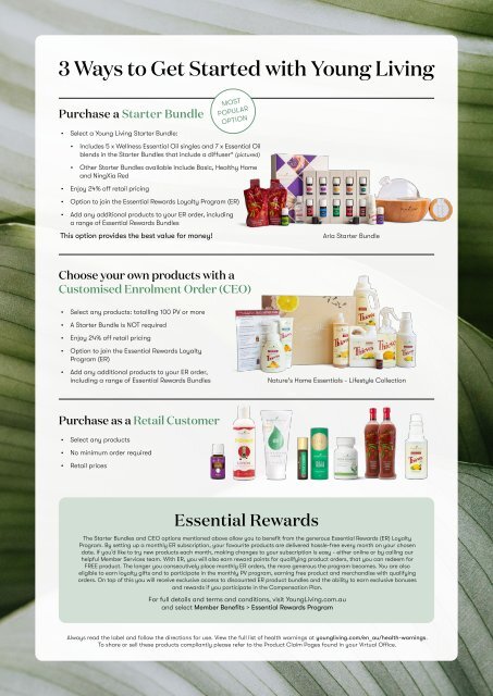 3 Ways To Get Started Flyer | Digital Library | Young Living