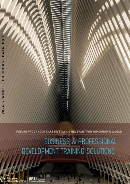 CPD Catalog | Professional Development 2024 SPRING | Career-focused ...