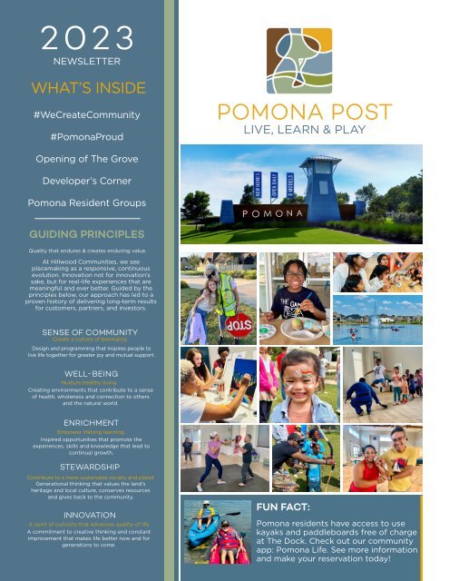 Pomona 2023 Annual Newsletter