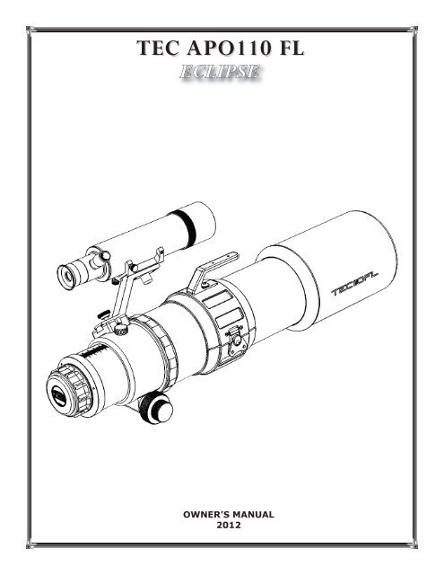 tec apo110 fl eclipse - Telescope Engineering Company