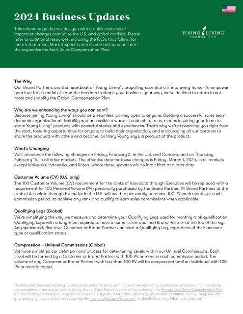 2024 Business Updates Overview & FAQ