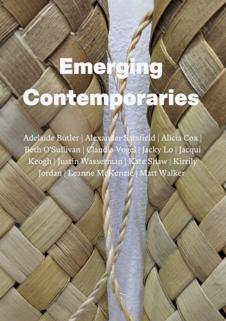 2024 Emerging Contemporaries Exhibition Catalogue