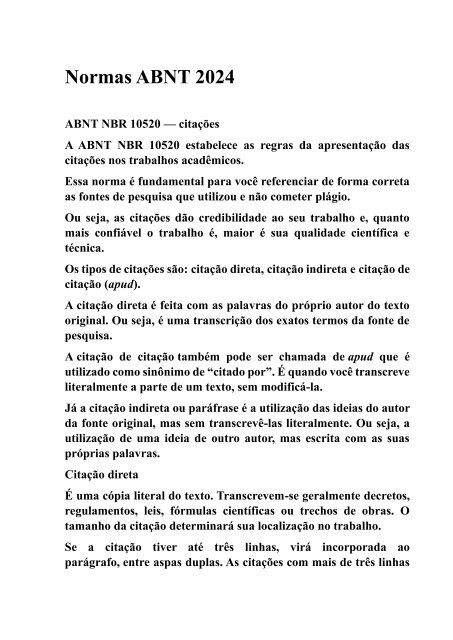 Normas ABNT 2024 pdf