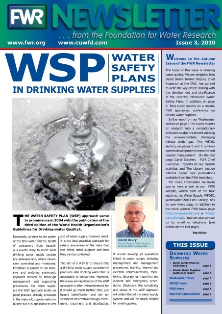 WATER SAFETY PLANS - Foundation for Water Research