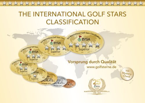 Informationsbroschüre "The International Golf Stars Classification"