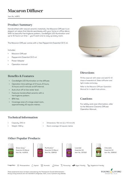 Macaron Diffuser PIP | Digital Library | Young Living