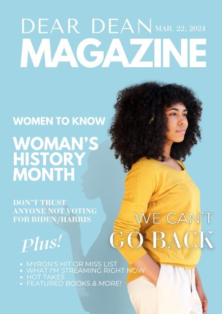 Dear Dean Magazine: March 2024