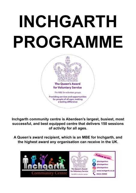 Inchgarth community centre March 2024