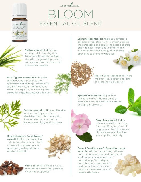 Bloom Essential Oil Infographic