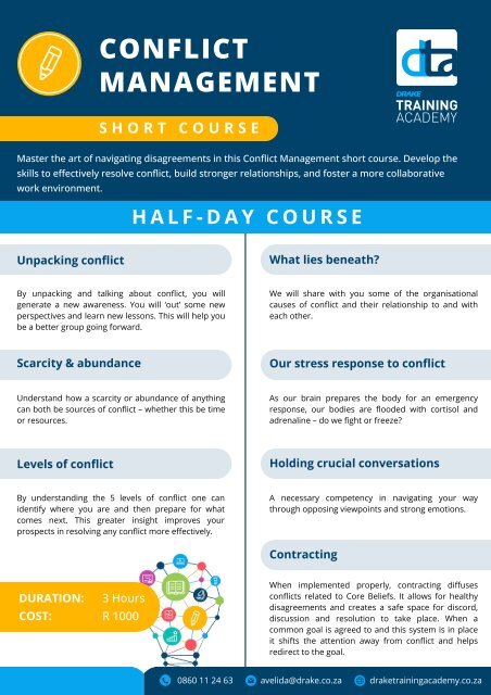 Conflict Management - Short Course