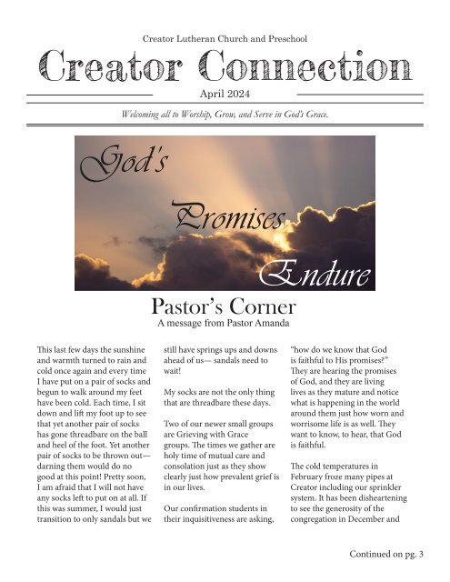 Creator Connection April 2024