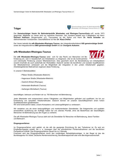 PR-Mappe - wfb Wiesbaden-Rheingau-Taunus