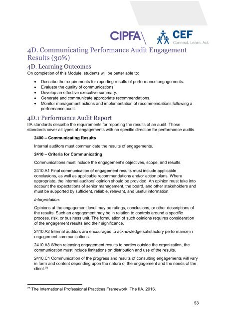 Module 4 - Introduction to Performance Audit_4D Module 4 - Introduction to Performance Audit_4D