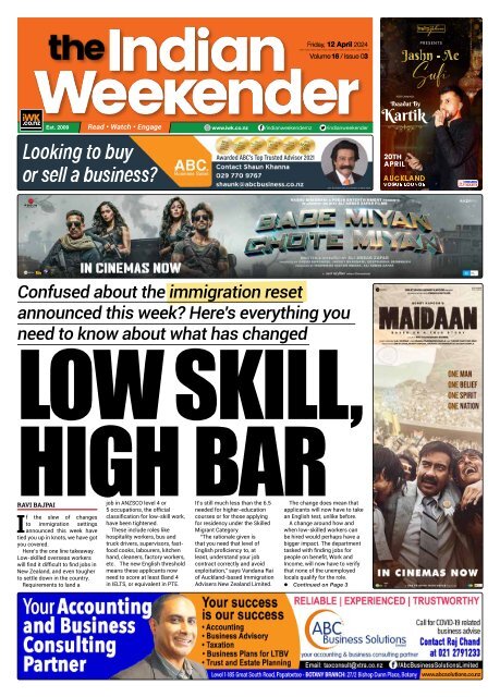 The Indian Weekender | 12 April 2024