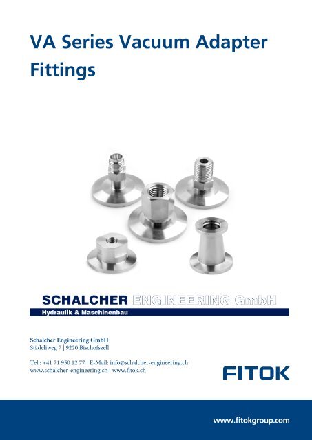 VA Series Vacuum Adapter Fittings EN